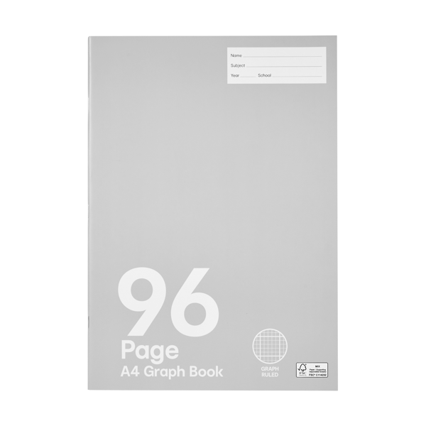 A4 Graph Book 96 Pages Grey - Anko | Target Australia