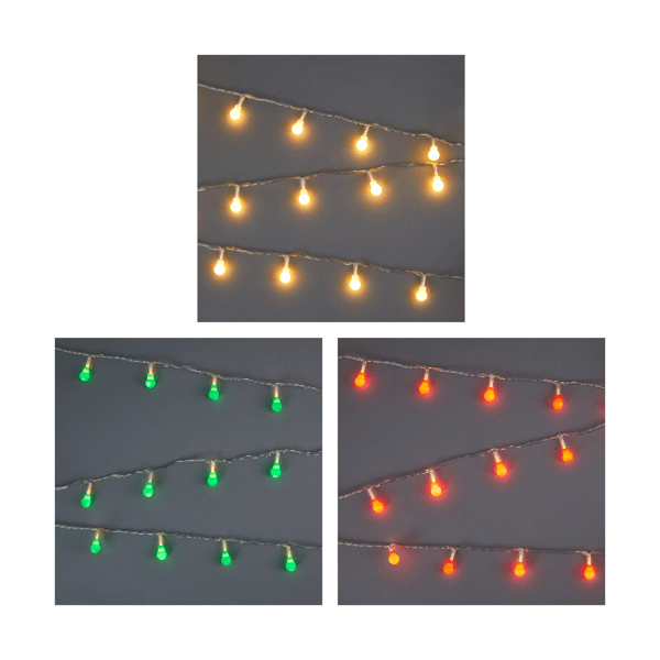 Low Voltage 150 LED Multifunction Warm White Berry Lights, Assorted ...