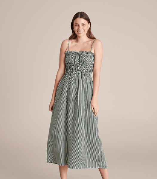 Preview Shirred Midi Sundress | Target Australia