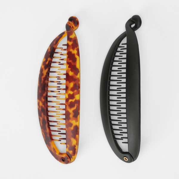Tort and Black Banana Hair Clips, 2 Pack - OXX Haircare | Target Australia