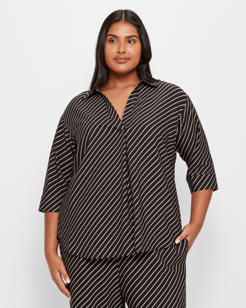 Plus Size Pull Over Shirt | Target Australia