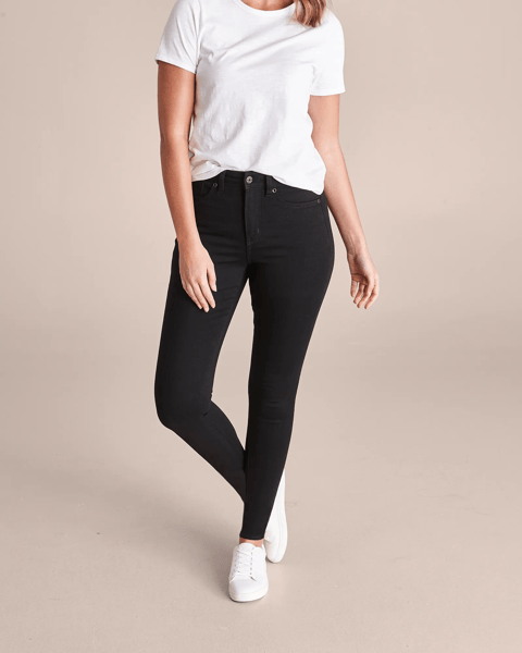 High Rise Ankle Length Skinny Denim Jeans - Shape Your Body - Stay ...