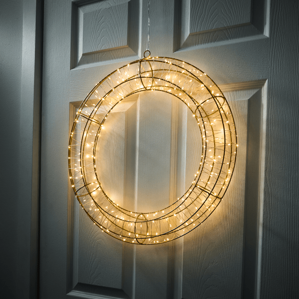 Low Voltage LED Light Up Wire Wreath - Anko | Target Australia