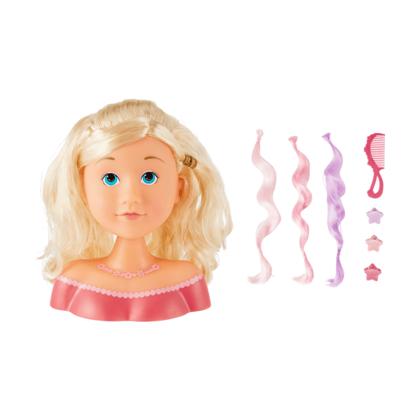 8 Piece Fashion Doll: Hair Styling Head - Anko | Target Australia