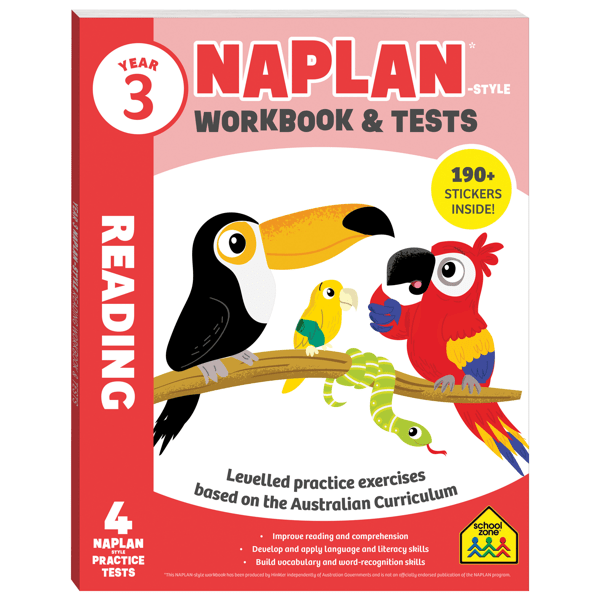 Naplan-Style Workbook and Tests Year 3: Reading - Book | Target Australia