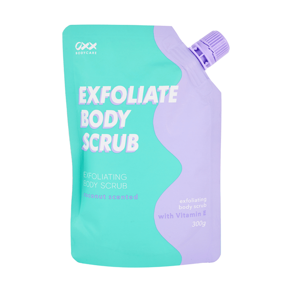 OXX Bodycare Exfoliating Body Scrub 300g - Coconut Scented and Vitamin ...