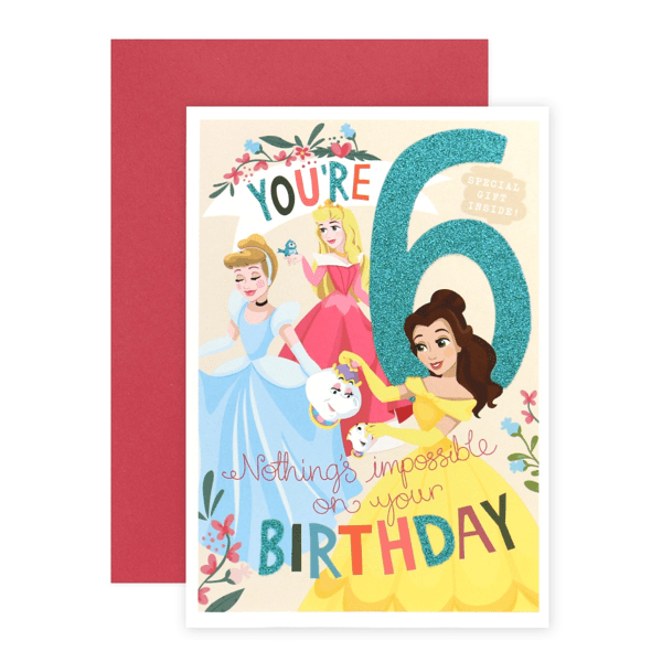 Connections from Hallmark Disney Princess 6th Birthday Card - Make and ...