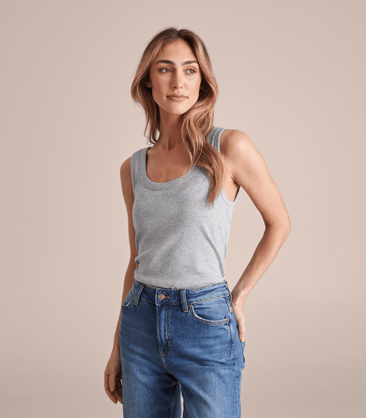 Cotton Ribbed Tank Top | Target Australia
