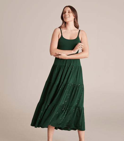 Preview Tiered Slip Maxi Dress | Target Australia