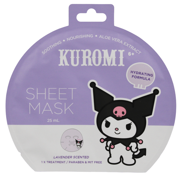 Kuromi Sheet Mask 25ml - Lavender Scented | Target Australia
