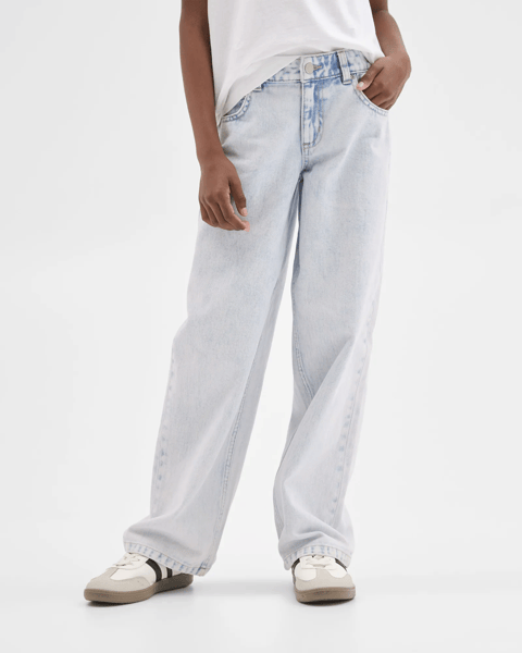 Wide Leg Denim Jeans - Light Wash | Target Australia
