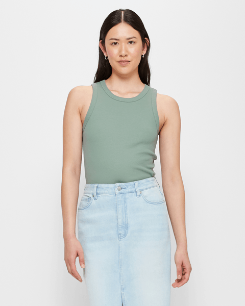 Australian Cotton Racer Front Tank Top | Target Australia