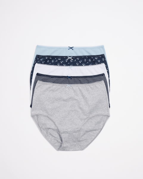 5 Pack Cotton/Elastane Full Briefs | Target Australia