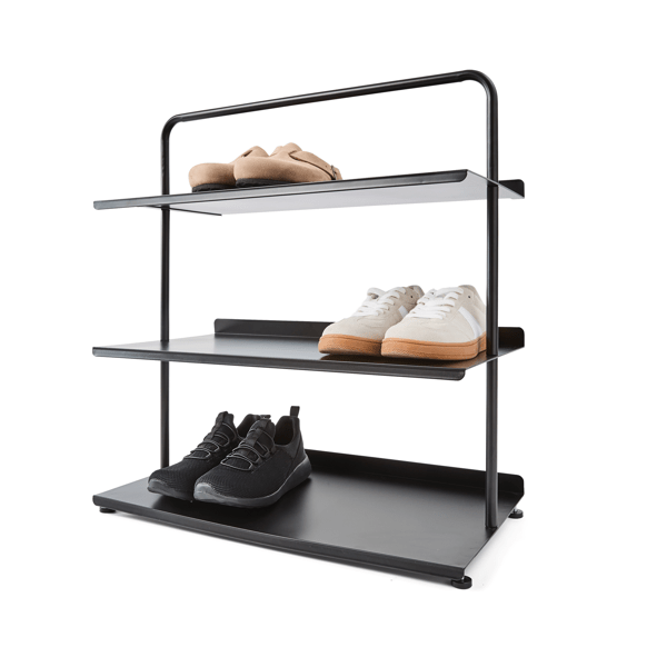 3 Tier Black Shoe Rack - Anko | Target Australia
