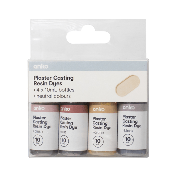 4 Pack Plaster Casting Resin Dyes, Neutral - Anko | Target Australia