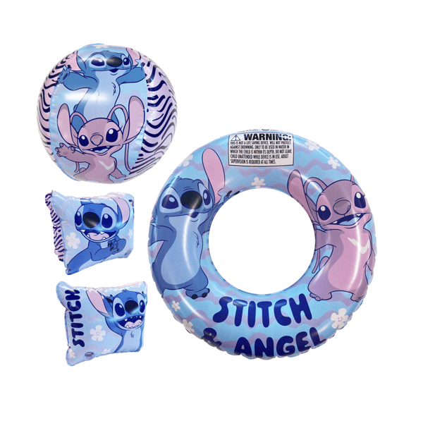 4 Piece Inflatable Stitch Swim Set | Target Australia