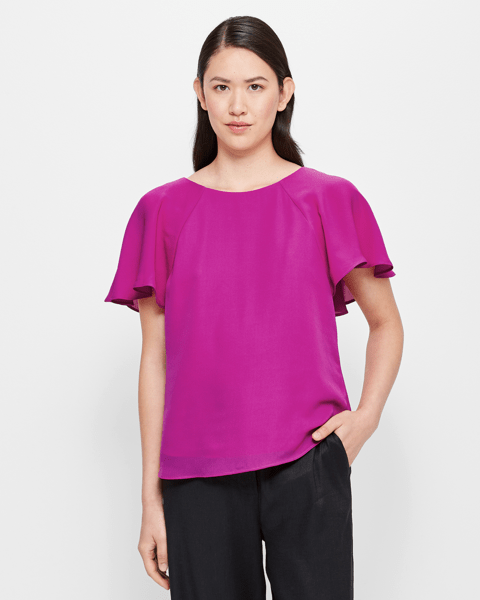 Flounce Sleeve Blouse - Preview | Target Australia