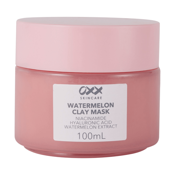 Watermelon Clay Mask 100ml, Niacinamide, Hyaluronic Acid and Watermelon ...