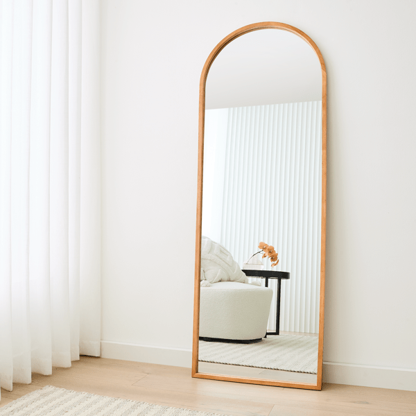 Arch Oak Look Floor Mirror - Anko | Target Australia