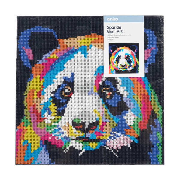 Sparkle Gem Art, Neon Panda - Anko | Target Australia