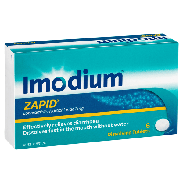 6 Pack Imodium Zapid Diarrhoea Relief Dissolving Tablets 2mg | Target ...