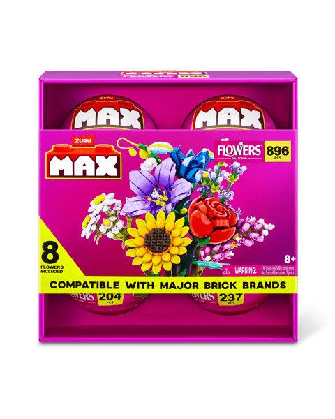 896 Piece Zuru Max Flower Collection Building Bricks Collection ...