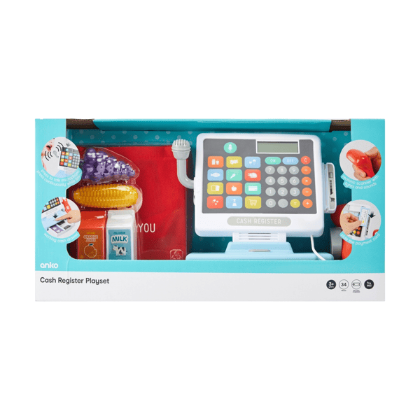 34 Piece Cash Register Playset - Anko | Target Australia