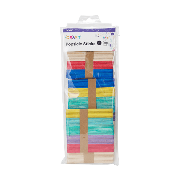 199 Piece Craft Popsicle Sticks - Anko | Target Australia