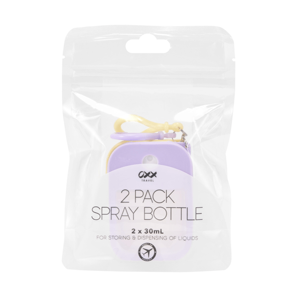 2 Pack Spray Bottles, White and Purple - OXX Travel | Target Australia