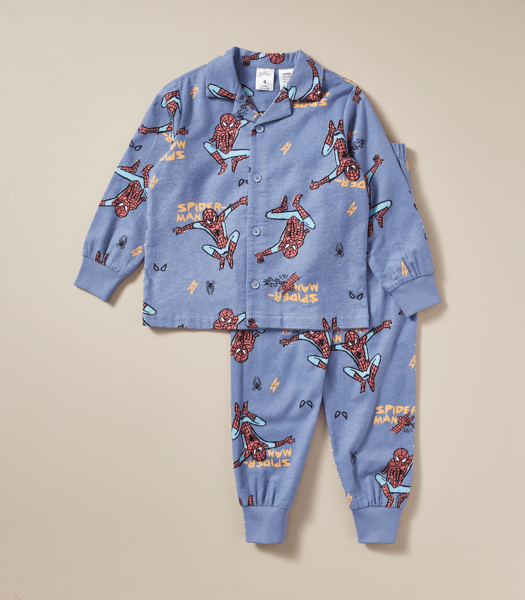 Marvel Spider-Man Flannelette Cotton Pyjama Set | Target Australia