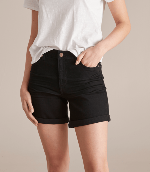 Classic Roll Cuff Denim Shorts | Target Australia