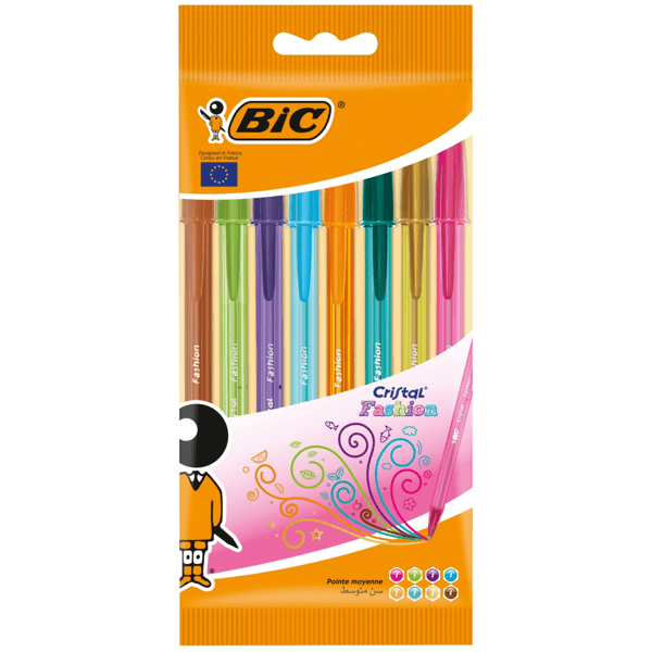 8 Pack BIC Cristal Fashion Ball Pens | Target Australia