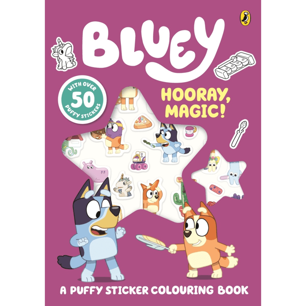 Bluey: Hooray, Magic! A Puffy Sticker Colouring Book | Target Australia