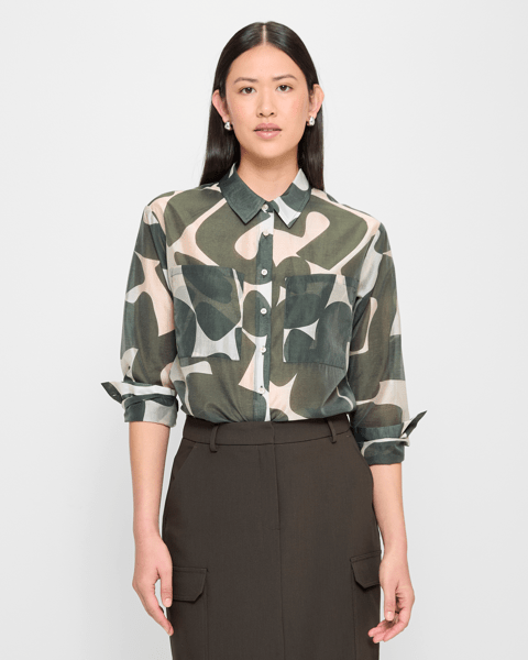 Long Sleeve Soft Patch Pocket Shirt - Preview | Target Australia