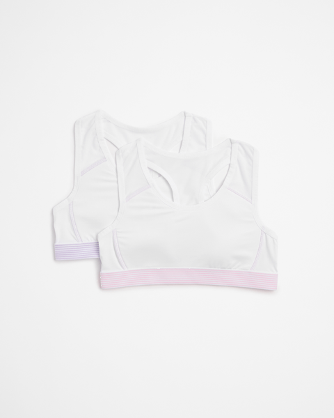 Girls Racerback Crop Tops 2 Pack - Maxx | Target Australia