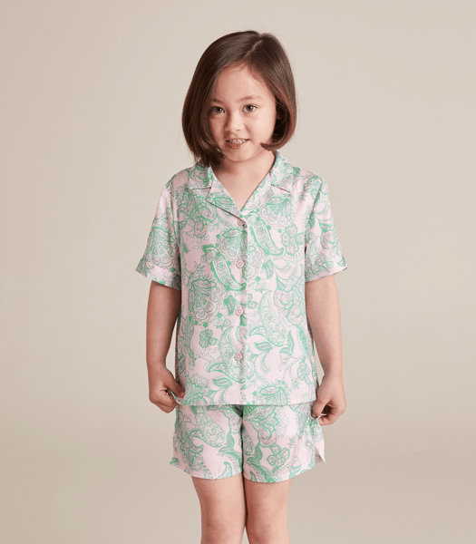 Mini Me Satin Pyjama Shorts and Shirt Set | Target Australia