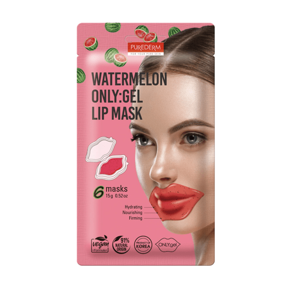 Purederm 6 Pack ONLY:Gel Lip Masks - Watermelon | Target Australia