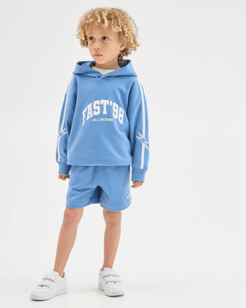 Australian Cotton Fleece Hoodie and Short Set - Blue | Target Australia