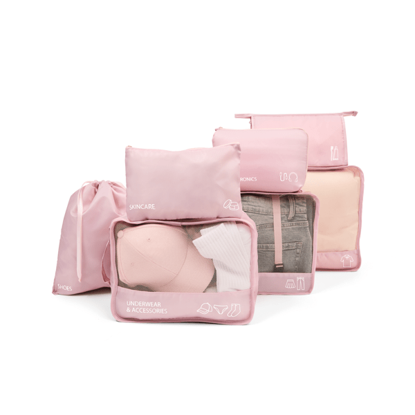 7 Piece Packing Cube, Pink - Anko | Target Australia