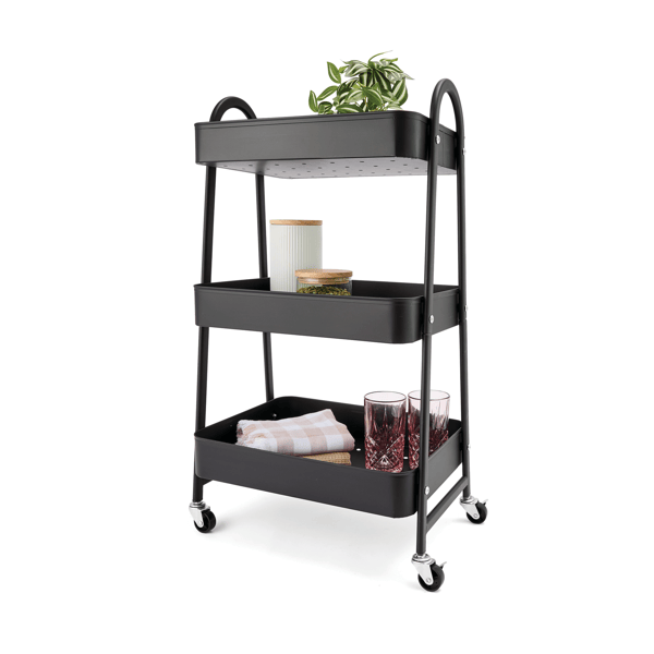 Black 3 Tier Trolley - Anko | Target Australia