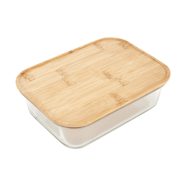 Glass Container with Bamboo Lid, 850ml - Anko | Target Australia