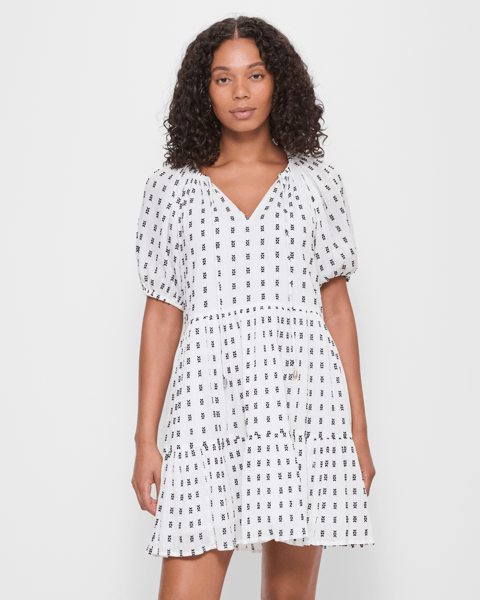 Embroidered Tiered Mini Dress | Target Australia