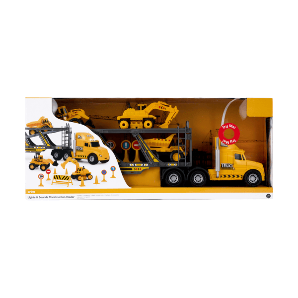 Lights and Sounds Construction Hauler Playset | Target Australia
