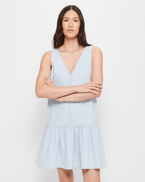 Drop Waist Denim Dress | Target Australia