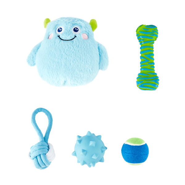5 Pack Pet Toy Blue Monster - Anko | Target Australia