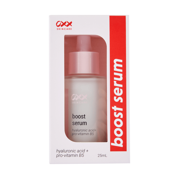 Boost Serum 25ml, Hyaluronic Acid and Pro-Vitamin B5 - OXX Skincare ...