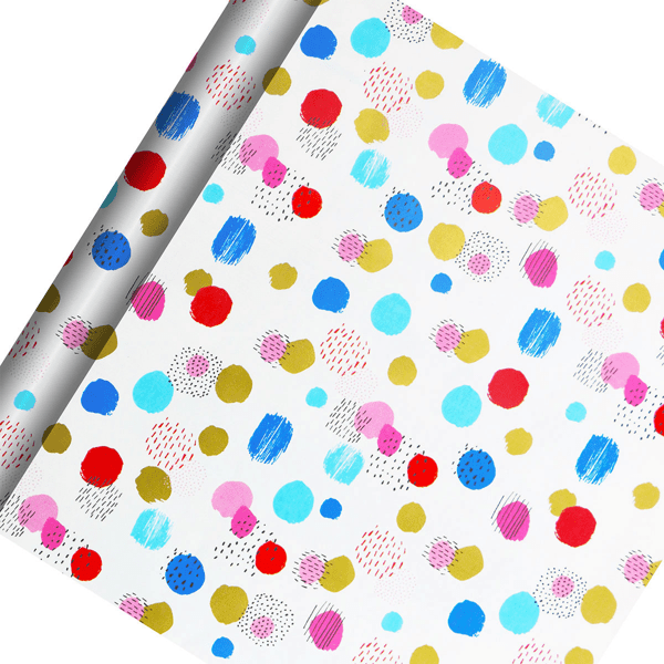 Hallmark Gift Wrapping Paper Roll - Abstract Colourful Spots | Target ...