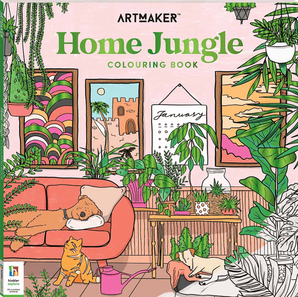 Art Maker Home Jungle Colouring Book | Target Australia