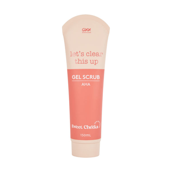Let's Clear This Up Sweet Cheeks Gel Scrub 150ml, AHA - OXX Bodycare ...
