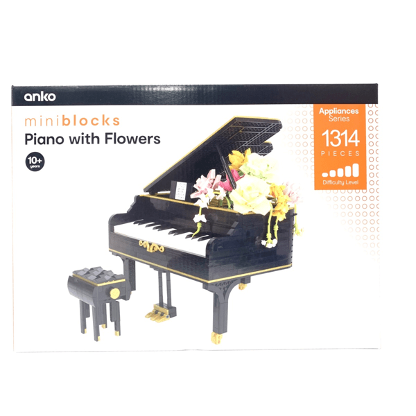 1314 Piece Mini Blocks Appliances Series: Piano with Flowers - Anko ...